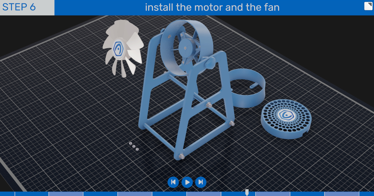 E-Learning demo made with Verge3D