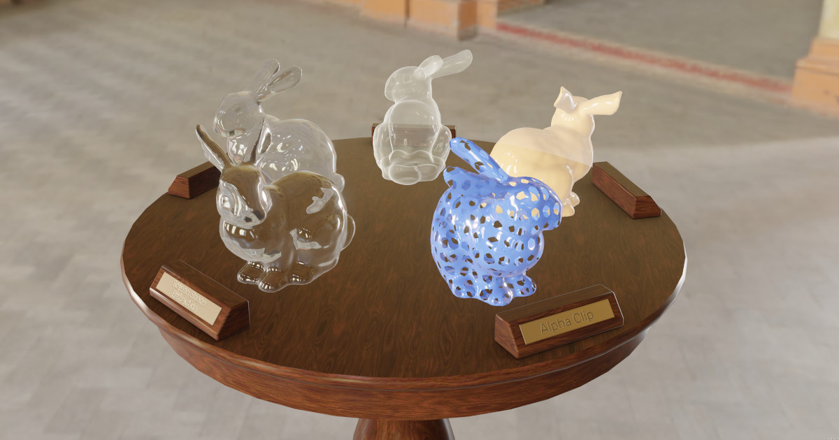 Transparency Types Demo (Autodesk 3ds Max)