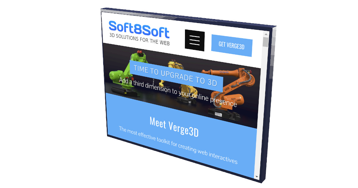 Rendering HTML Pages Over WebGL-Based Models