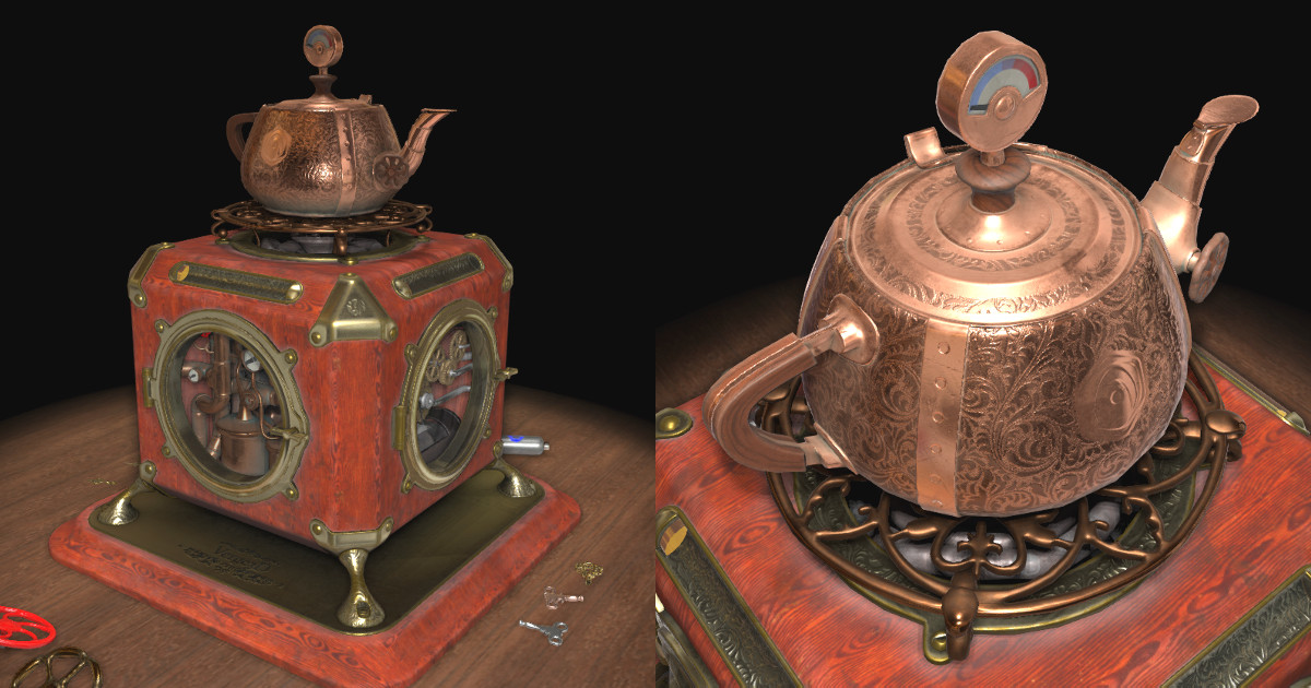 Teapot Heater, an enchanting WebGL experience made with Verge3D - Soft8Soft